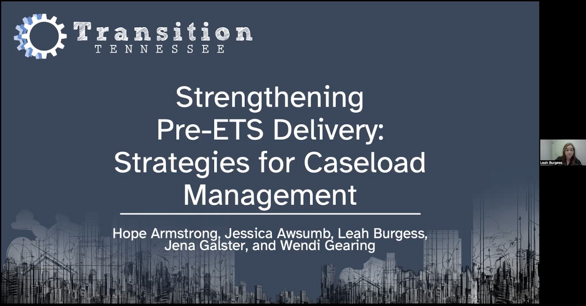 Strengthening Pre-ETS Delivery: Strategies for Caseload Management ...